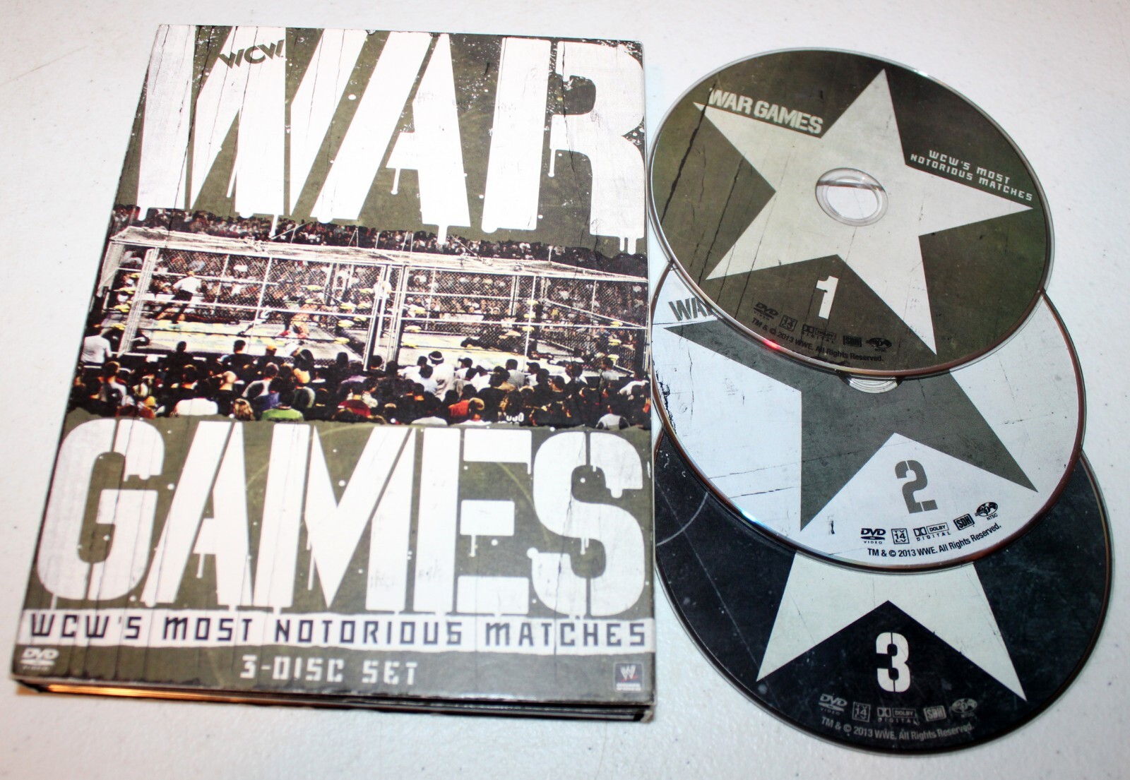 WWE: WCW Best of War Games (DVD, 2013, 3-Disc Set) nWo, Dusty, Sting ...