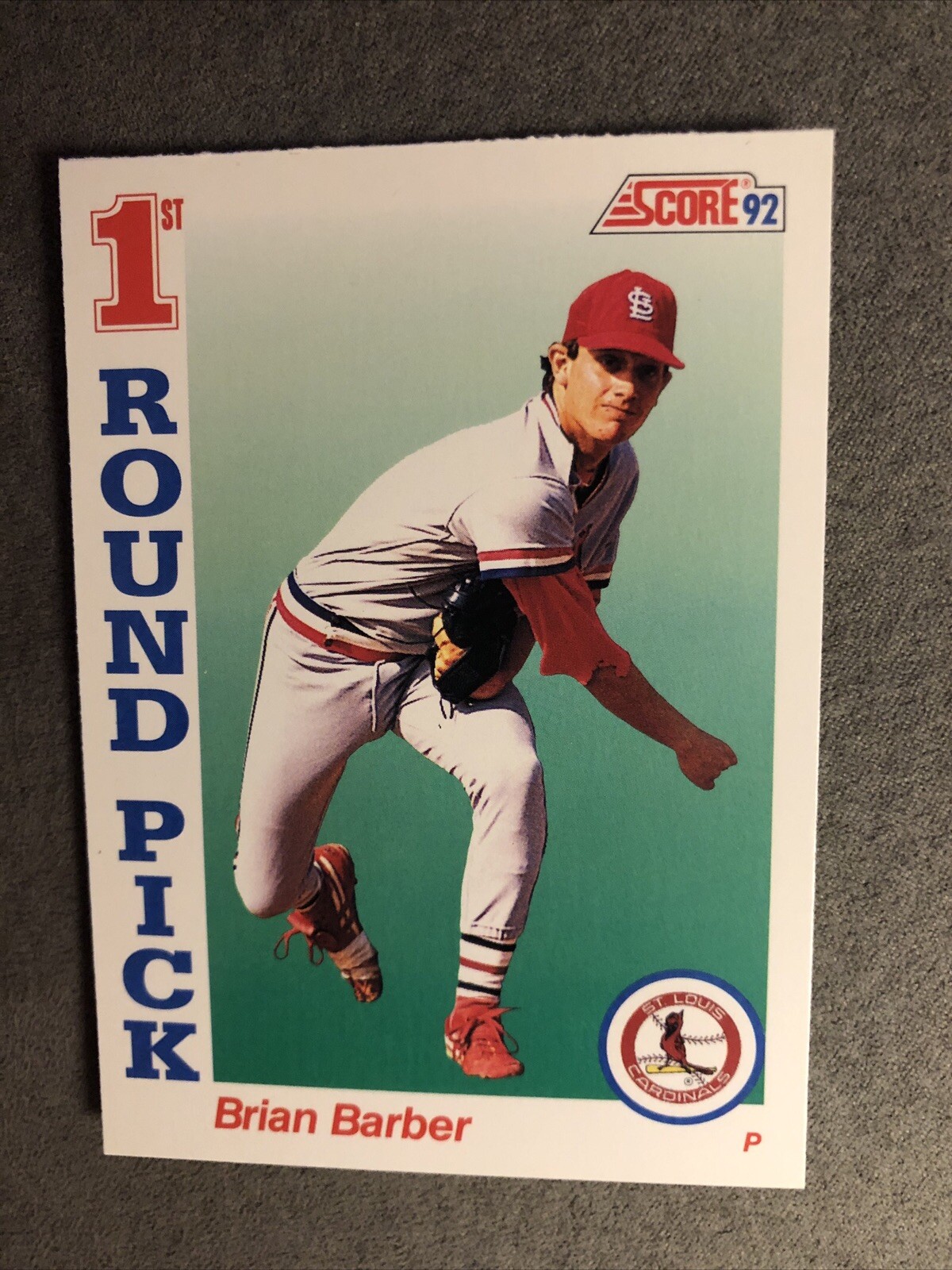 1992 Score - 1st Round Pick #803 Brian Barber, Brian Barber (RC) for ...