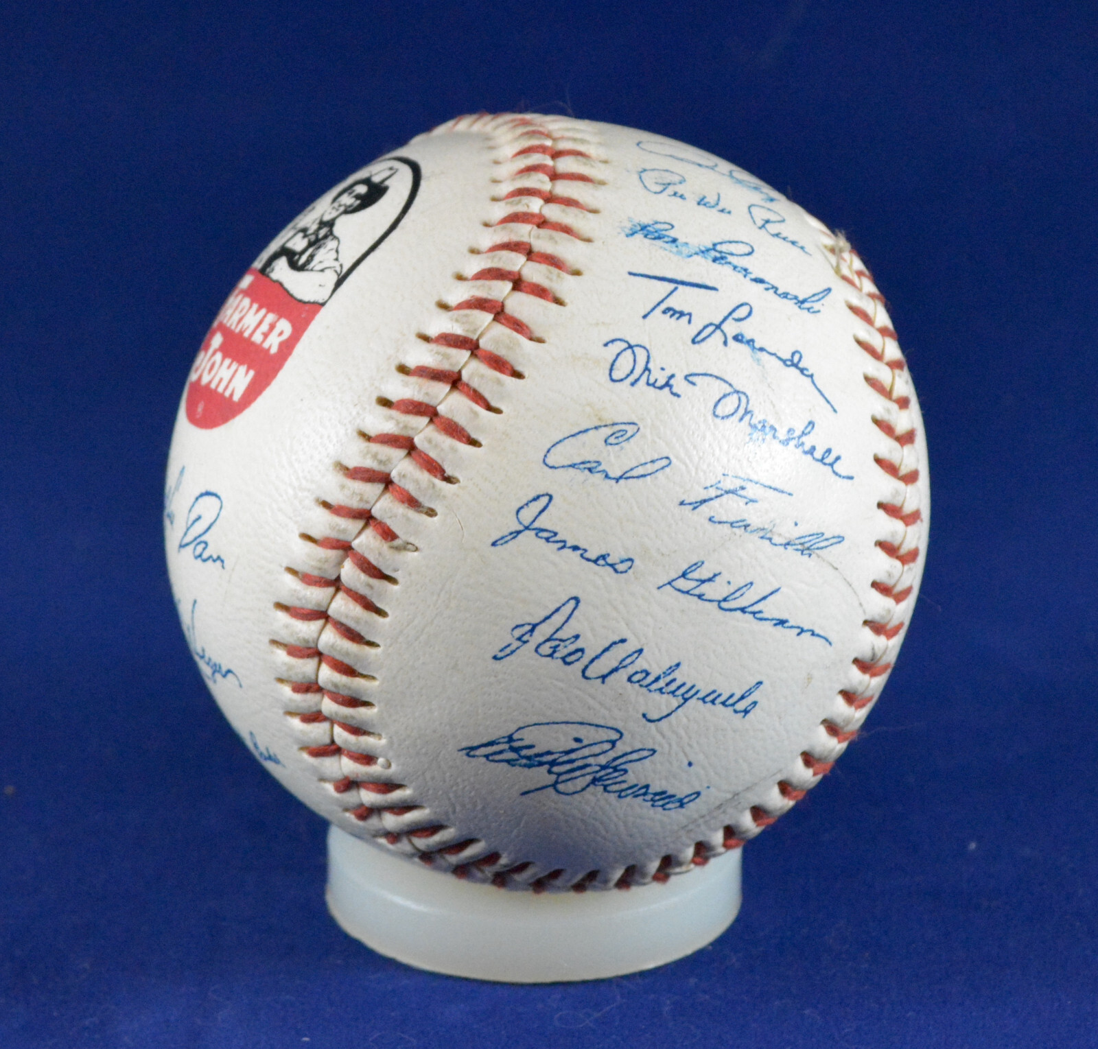 LA DODGERS VINTAGE 1990's COLLECTIBLE BASEBALL SGA TEAM SIGNATURES ...