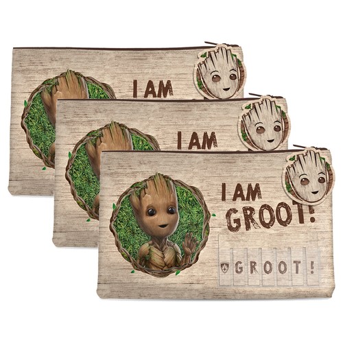 3x Marvel MCU Guardians of The Galaxy I am Groot Named Pencil ...