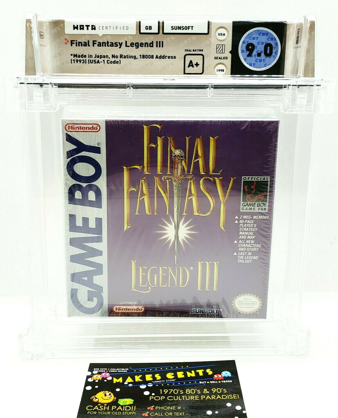 Final Fantasy Legend 3 (Nintendo GameBoy 1993) - Tested Authentic for ...