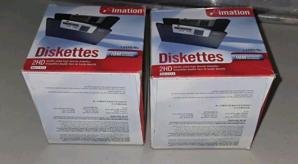 Lot Of 2 Imation 2HD 1.44MB Floppy Disk | eBay