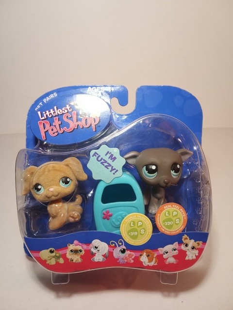 Littlest Pet Shop Pairs LPS 319 320 Golden Retriever Greyhound Whippet ...