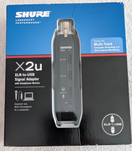Shure X2U XLR to USB Signal Adapter Excellent Condition With Case | eBay