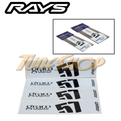 4 PCS GRAMLIGHTS 57DR 57CR SPOKE DECAL STICKER RACING WHEELS RIM NUT ...