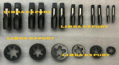 NEW BRITISH STANDARD PIPE TAP & DIE SET 1/8" TO 3/4"- BSP BSPP TAP DIE ...