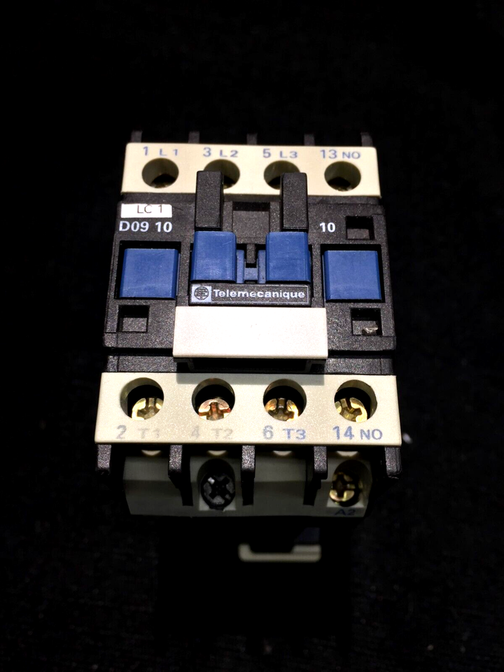 TELECANIQUE RELAY CONTACTOR LC 1 D09 10 24VOLT DC COIL CONTINUOUS ...