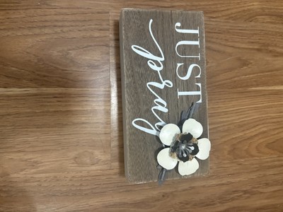 Just Pray Sign Wooden Sign | eBay