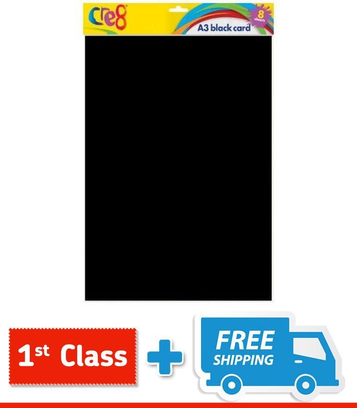 The Cre8® A3 Black Card, 8 sheets | eBay UK
