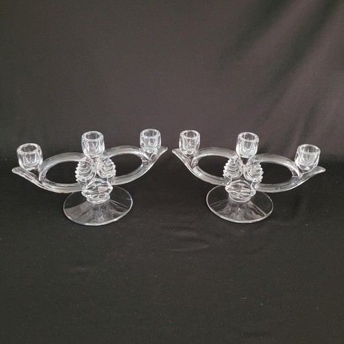 Rare Pair Duncan Miller Canterbury 3 Light Candelabra Candlestick ...
