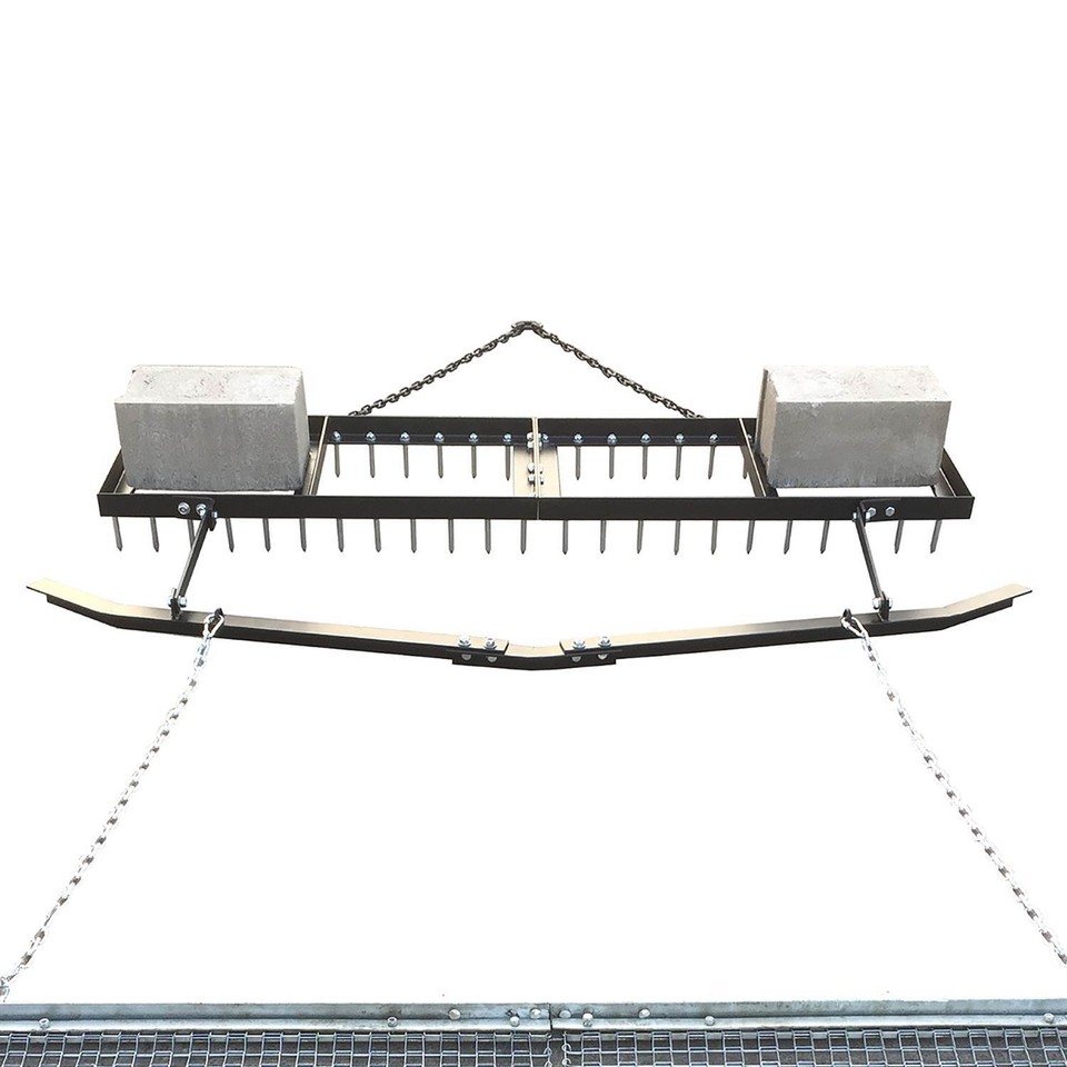 Yard Tuff 6' Spike Drag with Surface Leveling Bar and Drag Mat for ATV ...