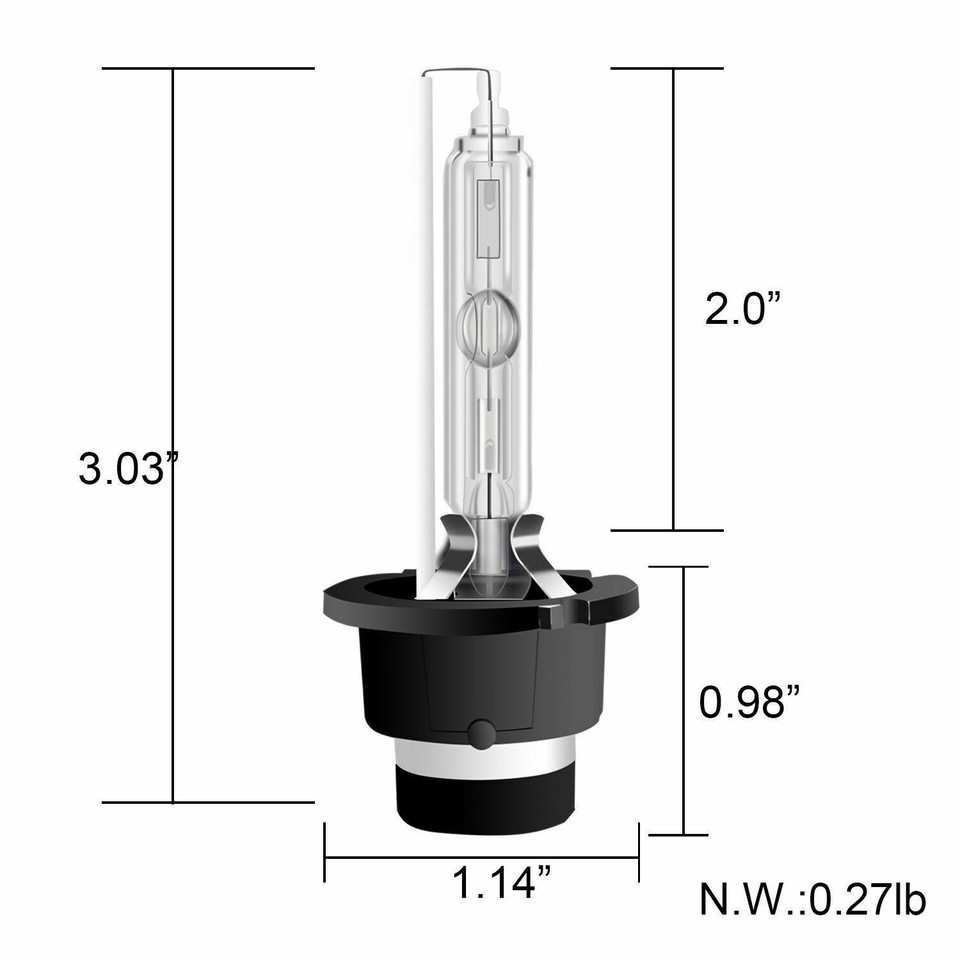 Set of 2 D2S D2R 35W 6000K HID Xenon Bulbs Factory Headlight HID ...