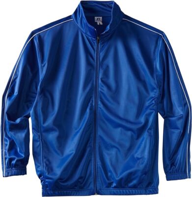 NWT LT Large Tall Russell Athletic Tricot Track Jacket Active Top Royal ...