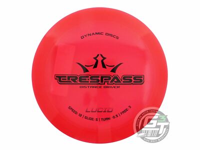 NEW Dynamic Discs Lucid Trespass 175g Red Black Stamp A Driver Golf ...