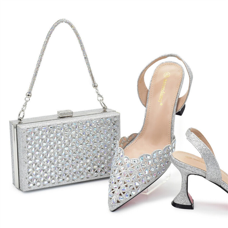 Shoes and Bag Set Latest Design Italian Sandals with Matching Bag Party ...
