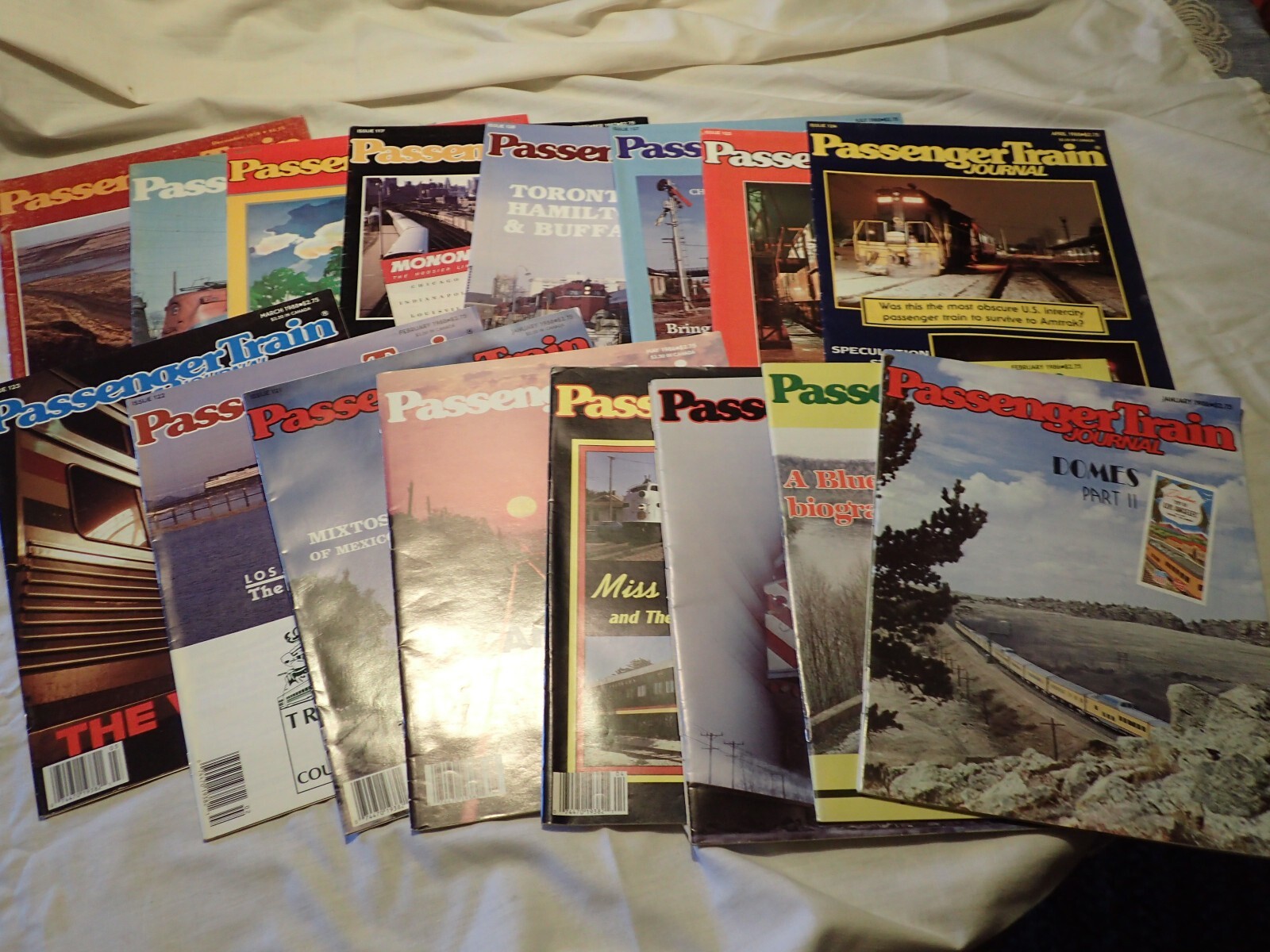 Lot of 17 Passenger Train Magazine railroad train magazines 1986-1979 ...
