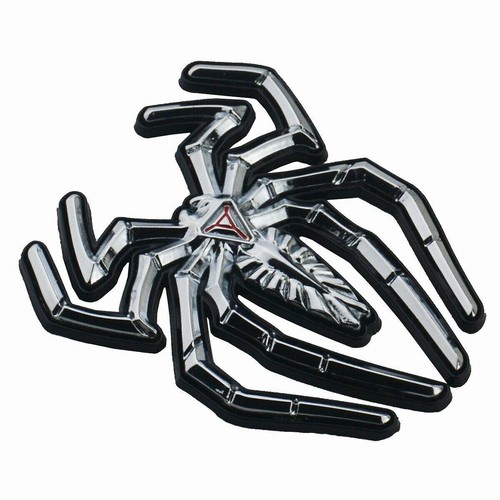 Metal Spider Emblems Black Widow Edition Car Badge 3D Decal Chrome ...