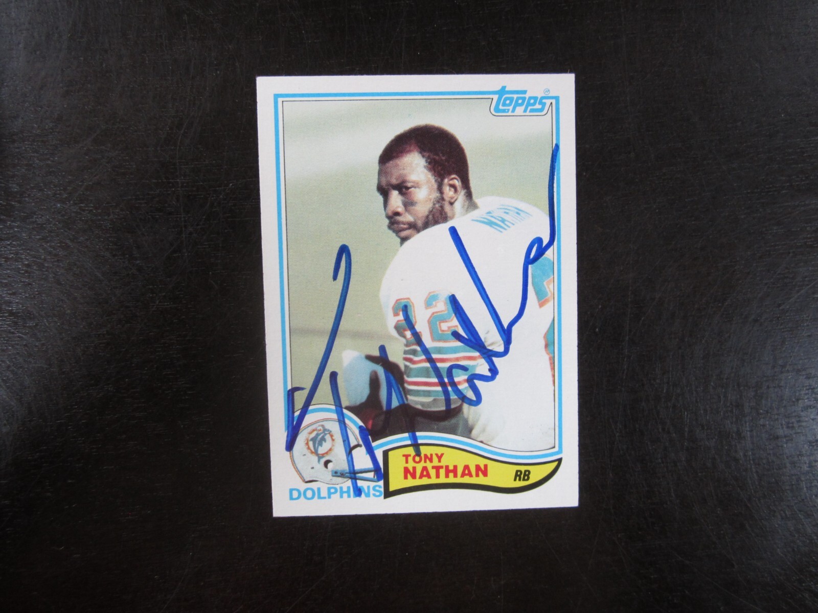 1982 Topps # 133 Tony Nathan Autograph Signed Auto Card (M2) Miami ...