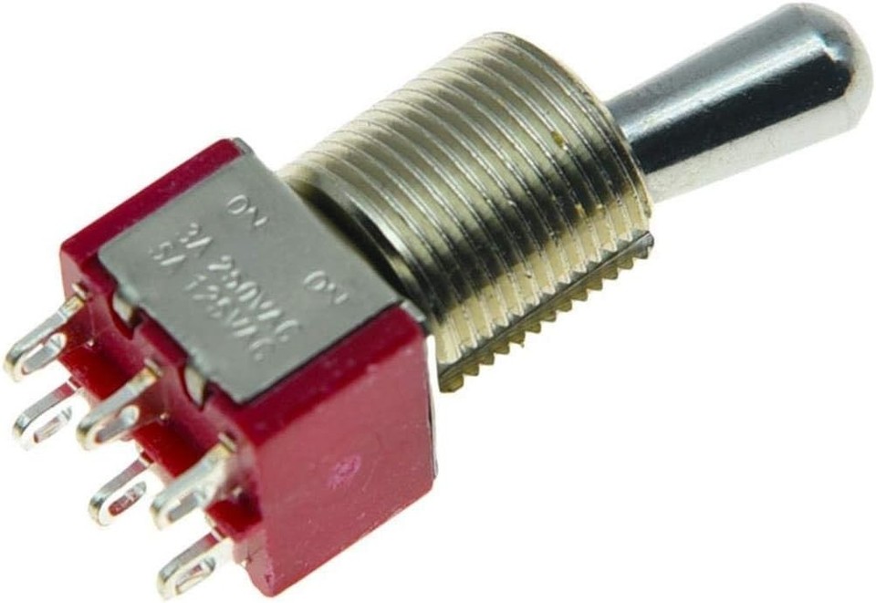 SALECOM Guitar or AMP Amplifier DPDT 2 Way ON 2 ON, 1 Fat Bat Toggle ...