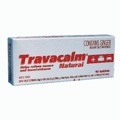 TRAVACALM NATURAL TABLET 10 TABLETS - GINGER TAB X | eBay