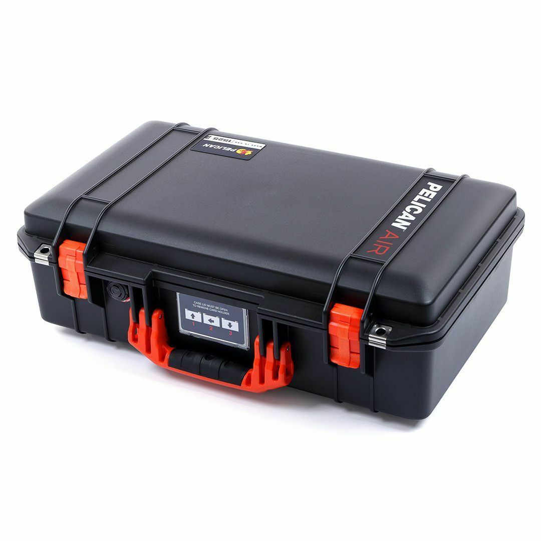 Black & Orange Pelican 1525 Air case With TrekPak dividers. | eBay