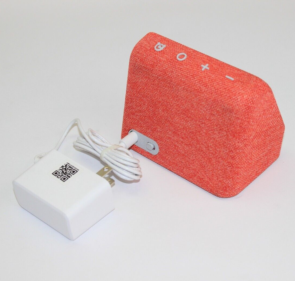 Lenovo Smart Clock Essential with Alexa CD-4N342Y With AC Adapter Red ...