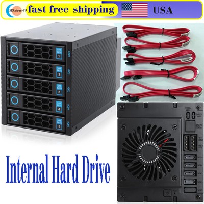 Internal Hard Drive Enclosure 5X2.5”/3.5” SATA/SAS Hard Drive ...