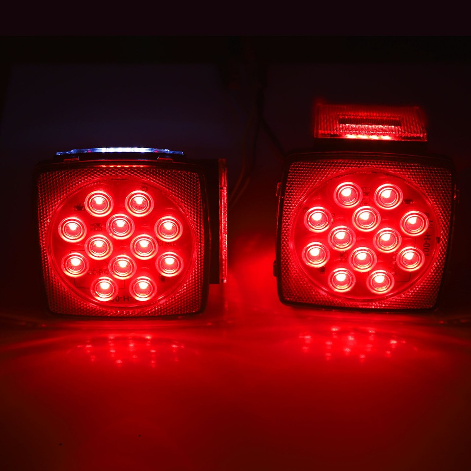 Rear Led Submersible Trailer Tail Lights Kit Boat Marker Truck ...