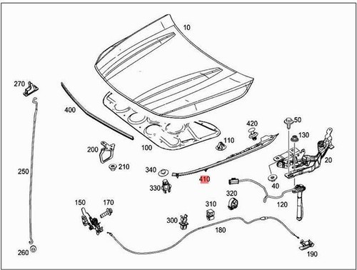 Genuine MERCEDES Cla C117 W117 X117 Coupe Wagon Engine Hood Seal ...