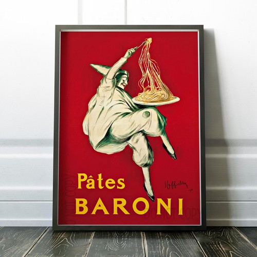 Pates Baroni, 1921 by Leonetto Cappiello Vintage Ads Wall Art Poster ...