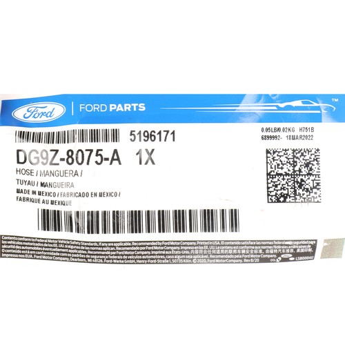 2013-2020 Ford Fusion MKZ Engine Coolant Overflow Hose OEM | DG9Z8075A ...