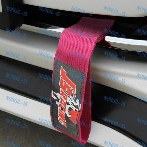 Pink / Neo Car Tow Towing Strap JDM JS Racing Drift Rally Sports Belt ...