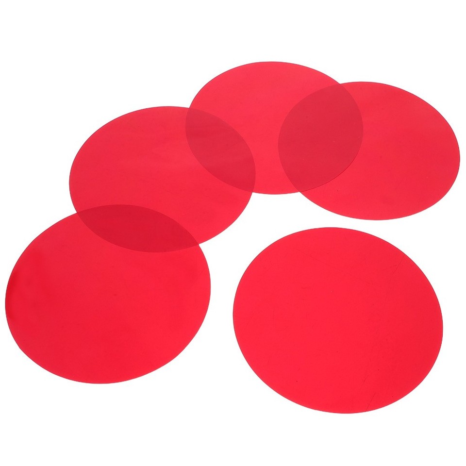5 Pcs Colored Gel Transparency Sheets Light Filter Films For Lamps ...