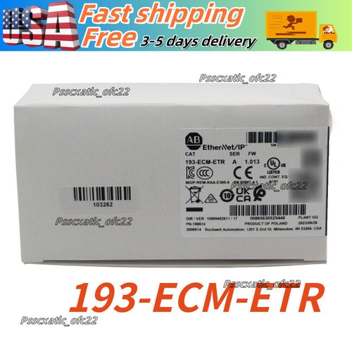 NEW Allen-Bradley 193-ECM-ETR E300 EtherNet/IP Communication Module ...