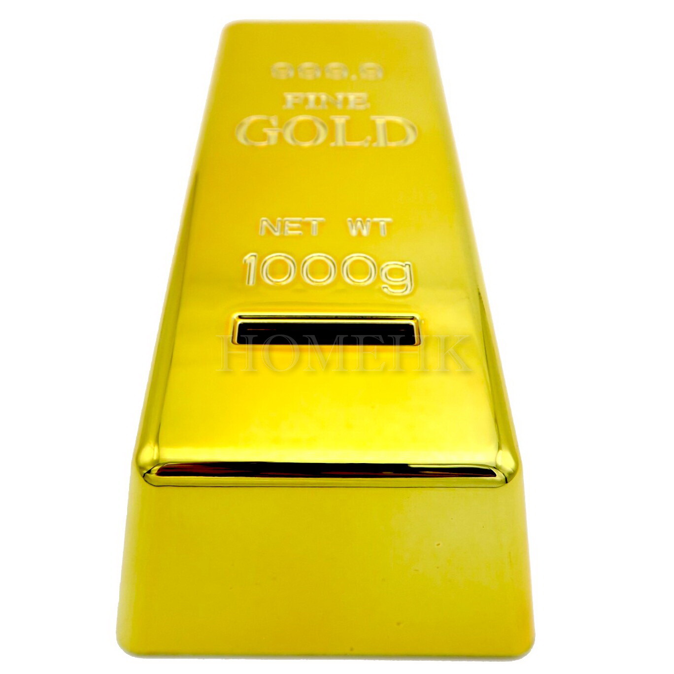 Gold Bullion Bar Money Bank Coin Box Saving Storage Piggy Tank Gift ...
