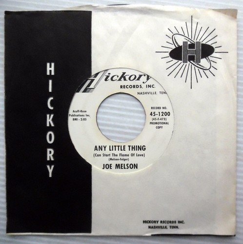 Joe Melson 45 N'Importe Quel Petit Thing Raining IN My Heart Ado Années ...