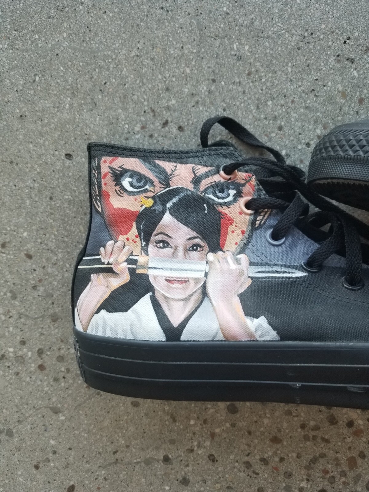 Custom Converse Shoes (Bruce Lee + Kill Bill) Size 12 | eBay