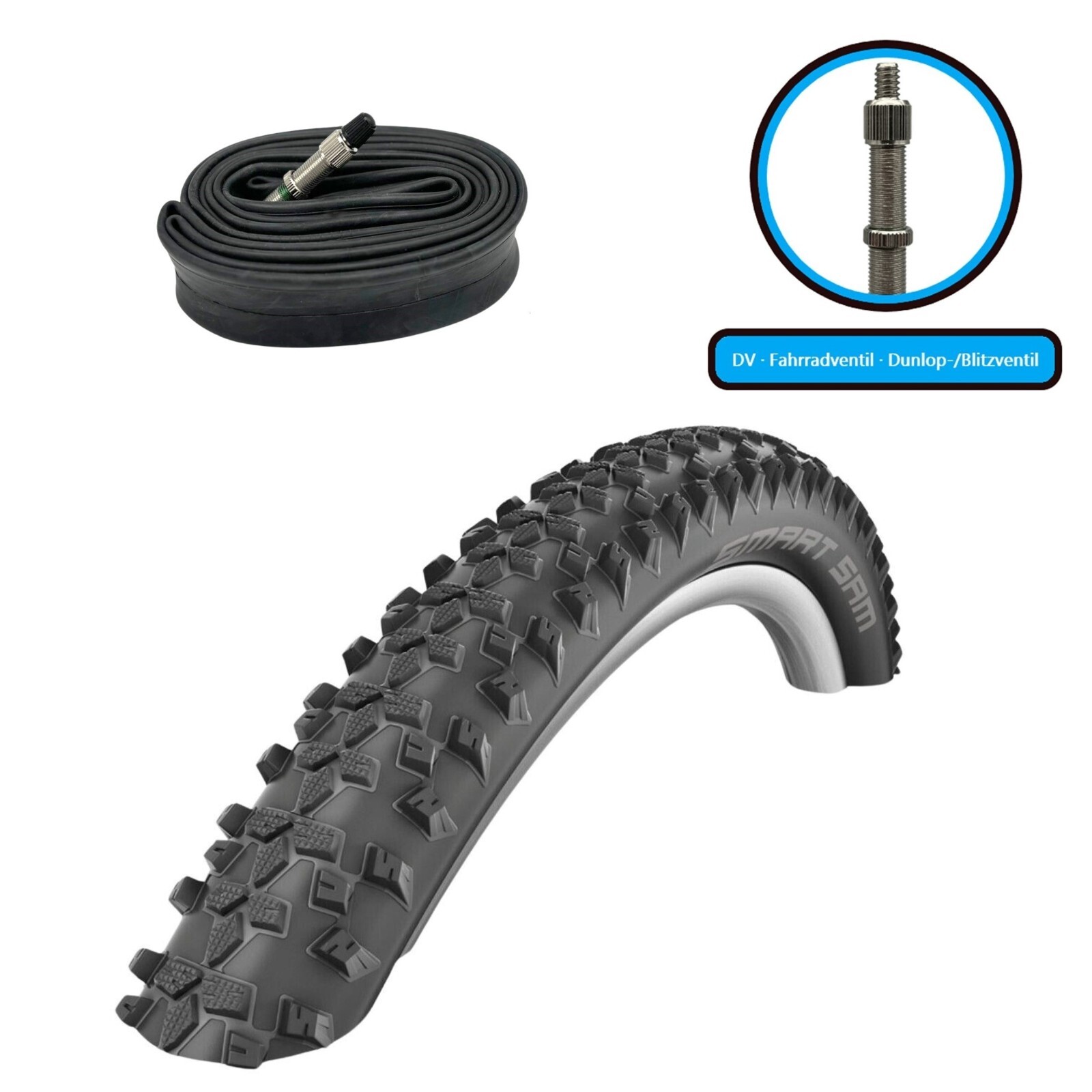 Schwalbe Smart Sam 27,5x2,10 Zoll 54-584 Performance SET + wählbare ...