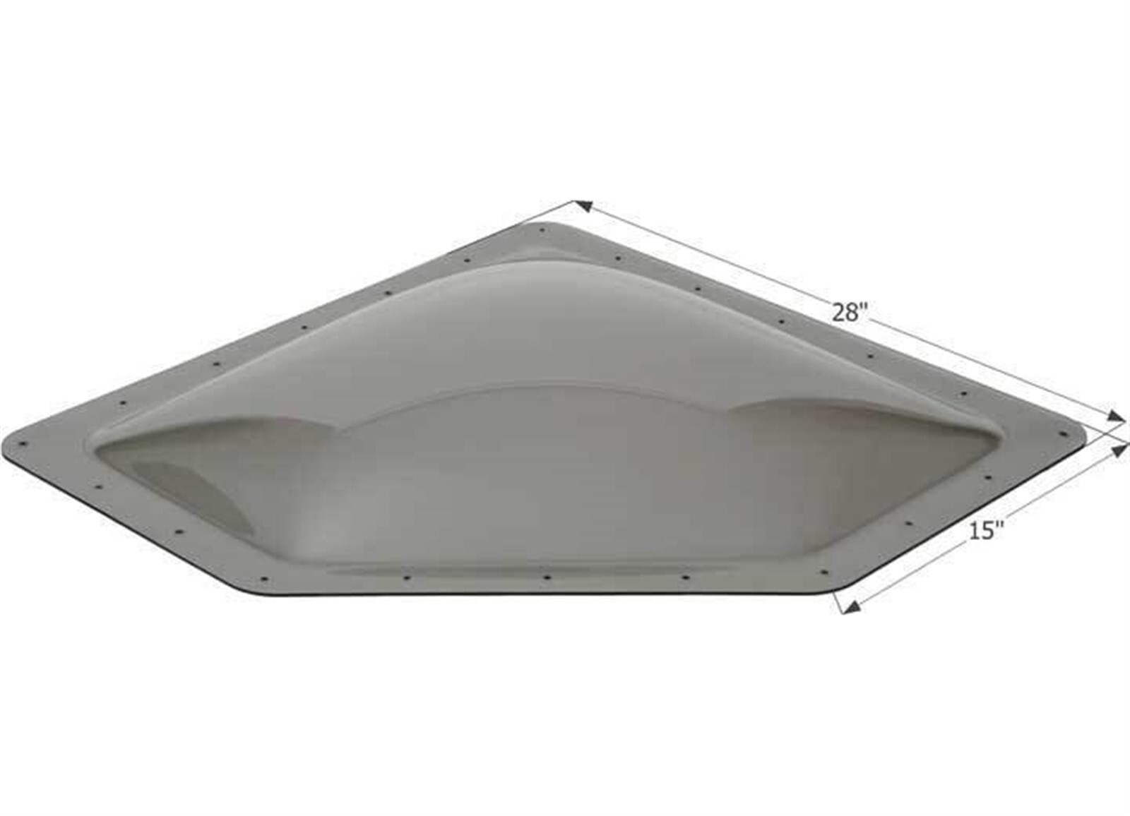 Icon 12081 NSL2412S Neo Angle RV Skylight, 24" x 12" - Smoke 12081 | eBay