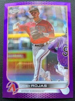 2022 TOPPS CHROME UPDATE JOSH ROJAS DIAMONDBACKS #USC172 PURPLE ...