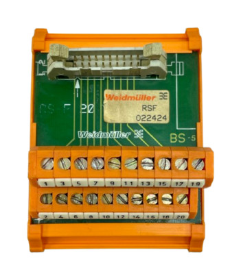 Weidmuller RSF 20 022424 Interface Plug In Connector 20 Pole Testion ...