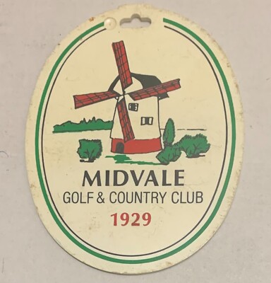 Midvale Golf & Country Club bag tag Penfield New York NY Dick Hines PGA ...