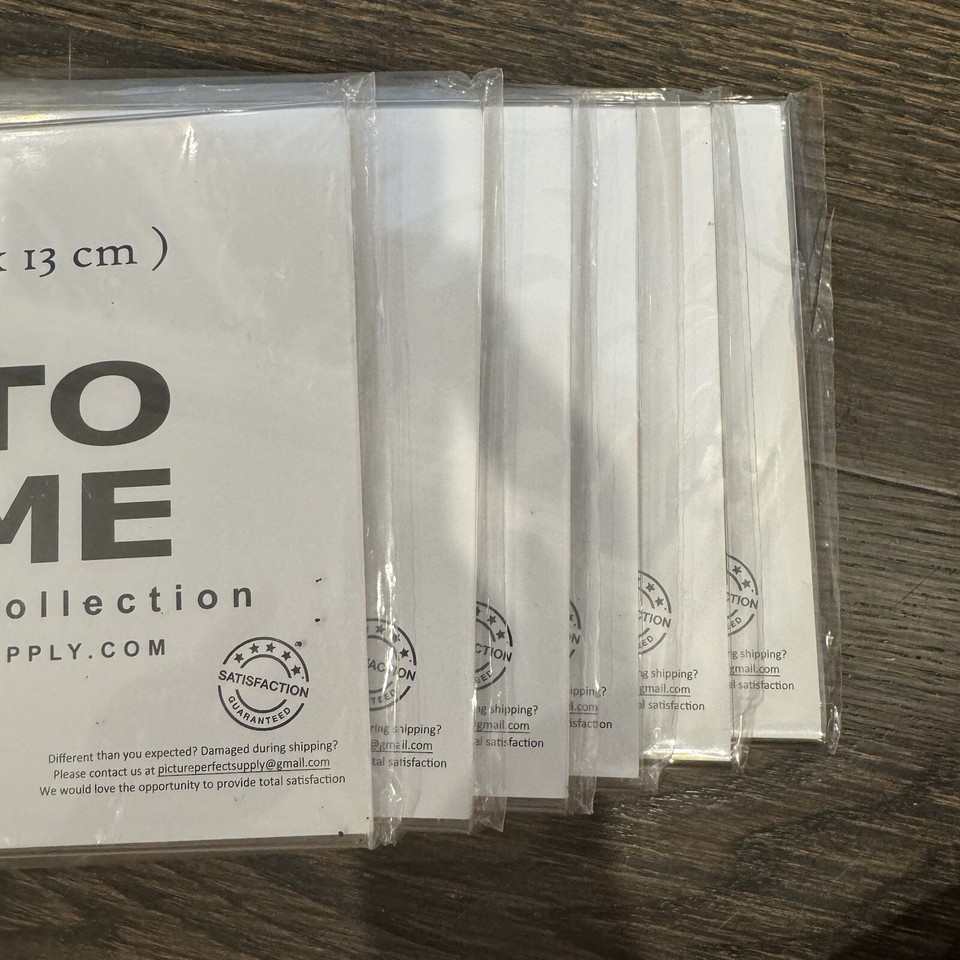Photo Frames - 7x5 Inch Clear Acrylic Display Slanted Back Brand New ...