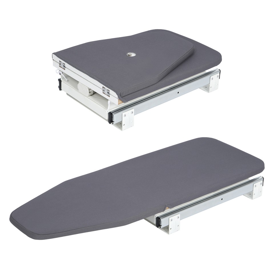 180° Rotation Retractable Ironing Board Closet Folding Pull-Out Stow ...