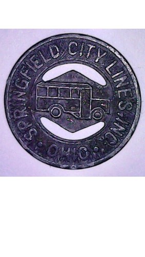 Springfield City Lines, Inc. Ohio Transit Token | eBay