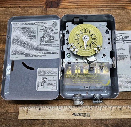 Intermatic WH40 Electric Water Heater Timer - Little Gray Box ☆NEW ☆USA ...
