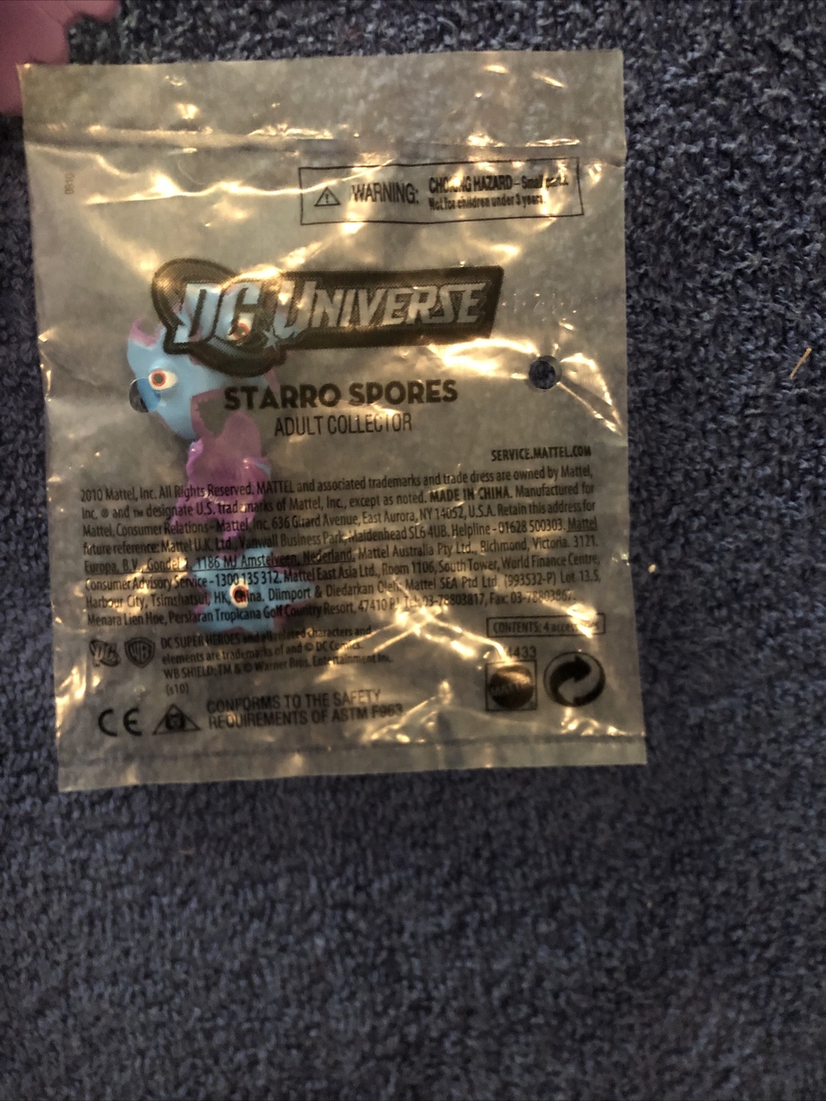 STARRO MASK & 4 pack SPORES For DC Universe Superheroes Multiverse 2010 ...