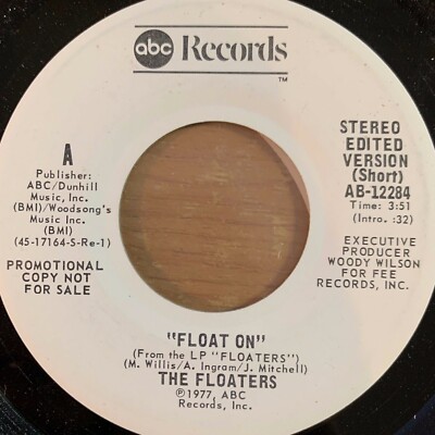 Floaters - Float On // 7" - US-Pressing 1977 - Promo Copy - TOP ...