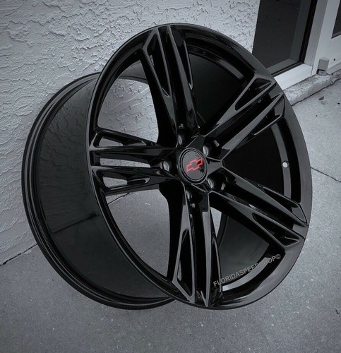 GLOSS BLACK CAMARO ZL1 1LE WHEELS 2010-2022 SS/RS/LS 20X9" WHEEL SET | eBay