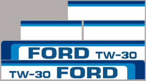 NEW TW30 FORD TRACTOR HOOD DECAL KIT TW30 HIGH QUALITY LONG LASTING ...
